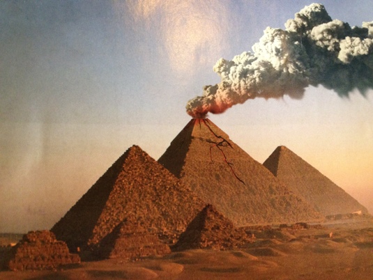Economist Cover Photo: Egyptian Pyramids on Fire – GLOBAL GRAPHICA