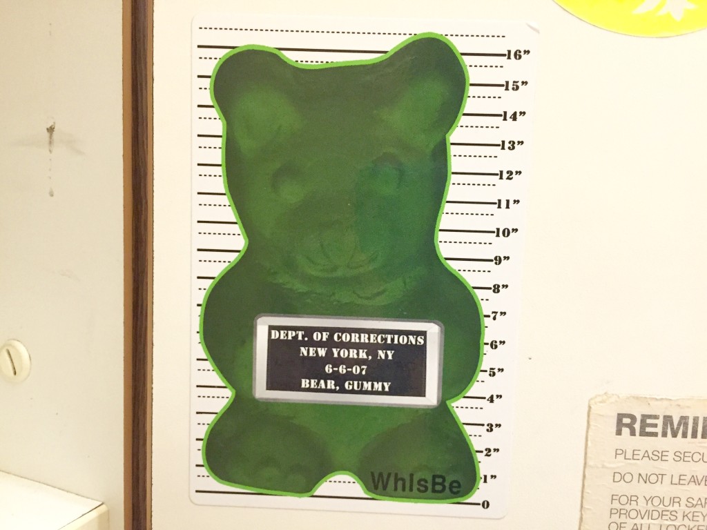 Gummy Bear Mugshot by WhisBe at Equinox … SoHo, New York – GLOBAL GRAPHICA